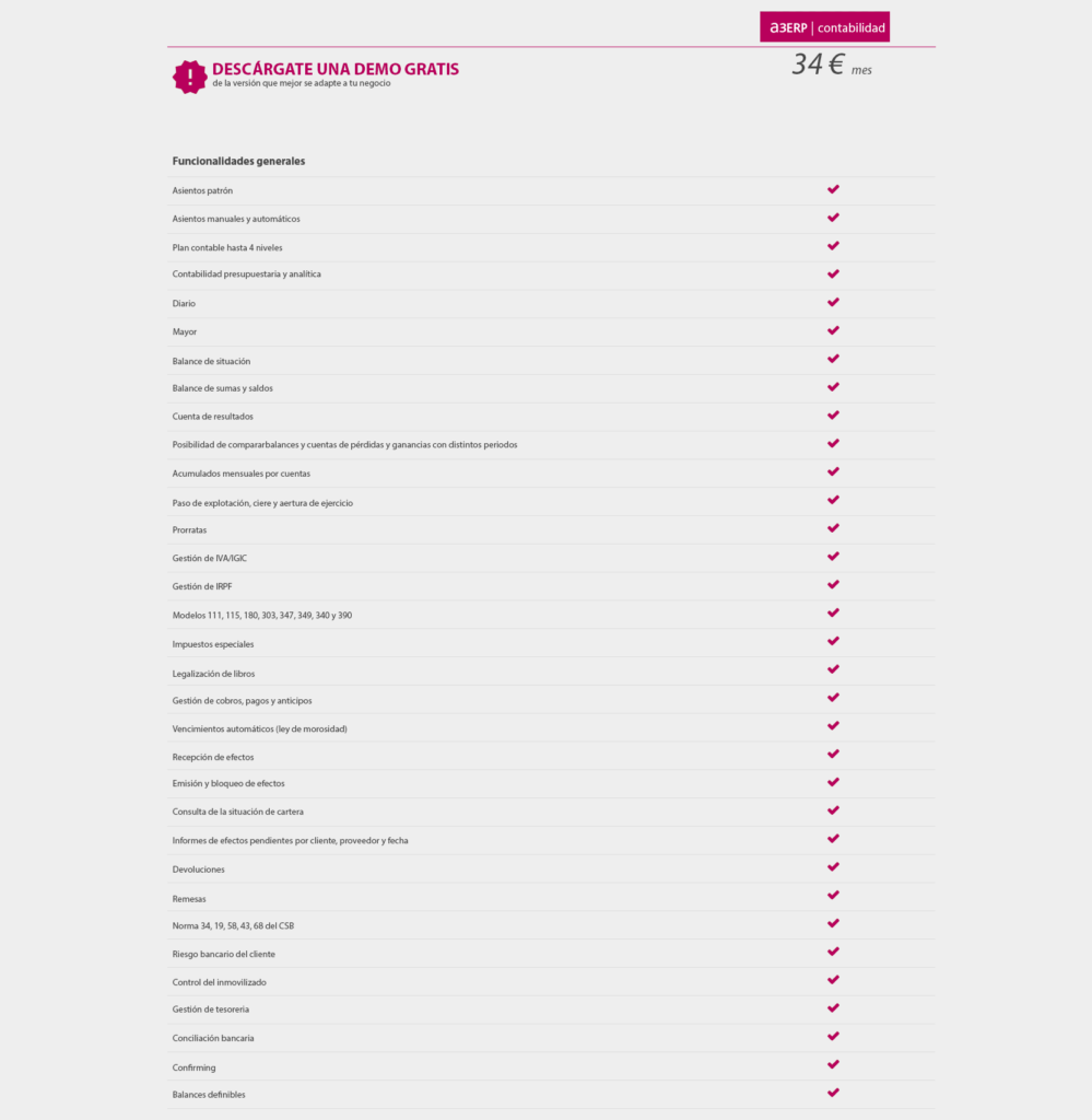 Programa A3 Contabilidad
